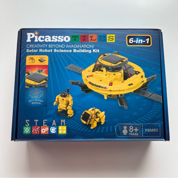 Toys | Nib Picassotiles 6in1 Stem Kids Solar Powered Ufo Robot Science ...